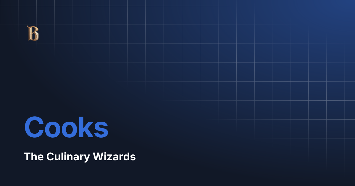 Cooks | BLOCKLORDS WIKI