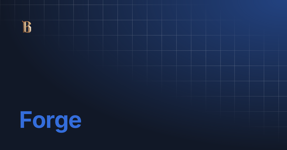 Forge | BLOCKLORDS WIKI
